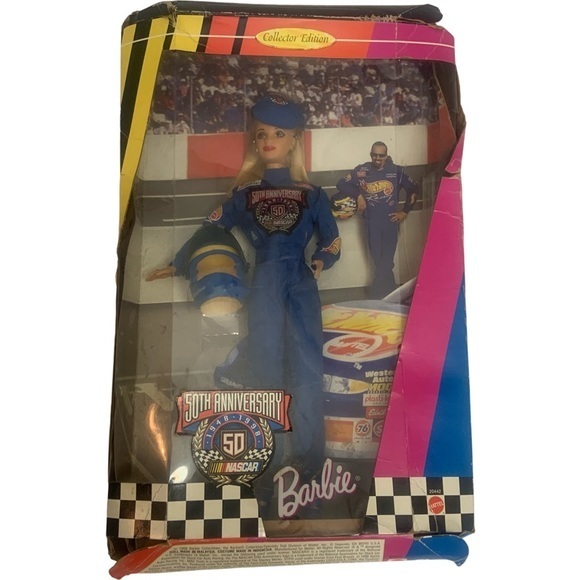 Barbie | Toys | Nib Vintage 998 Nascar Barbie 5th Anniversary Collector ...